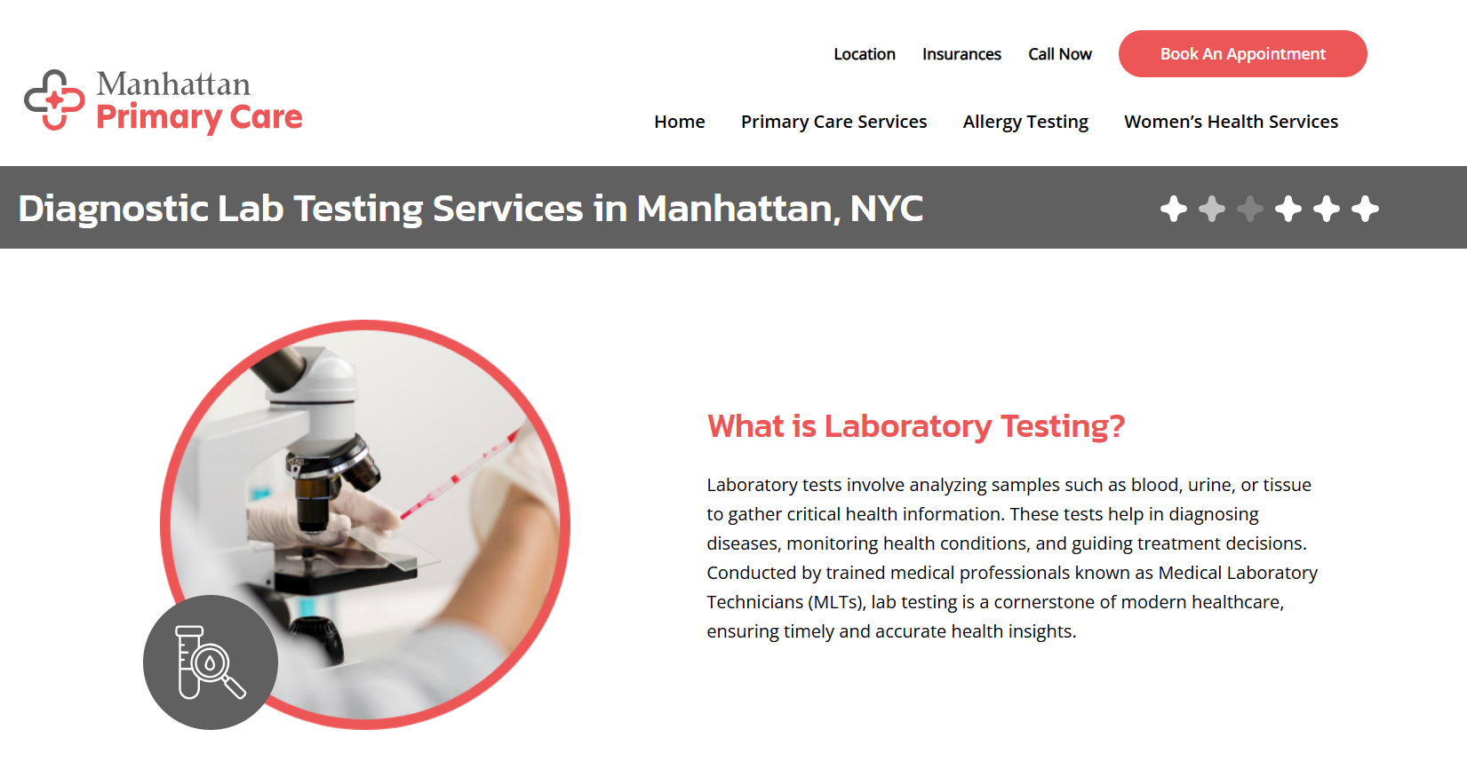 Lab Testing Services in NYC | Manhattan Primary Care
