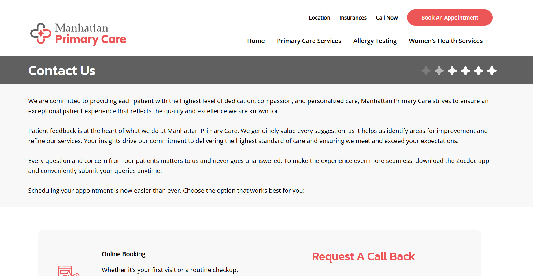 Contact Us | Manhattan Primary Care